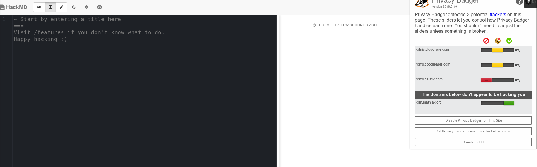 remove all trackers · Issue #864 · hackmdio/codimd · GitHub