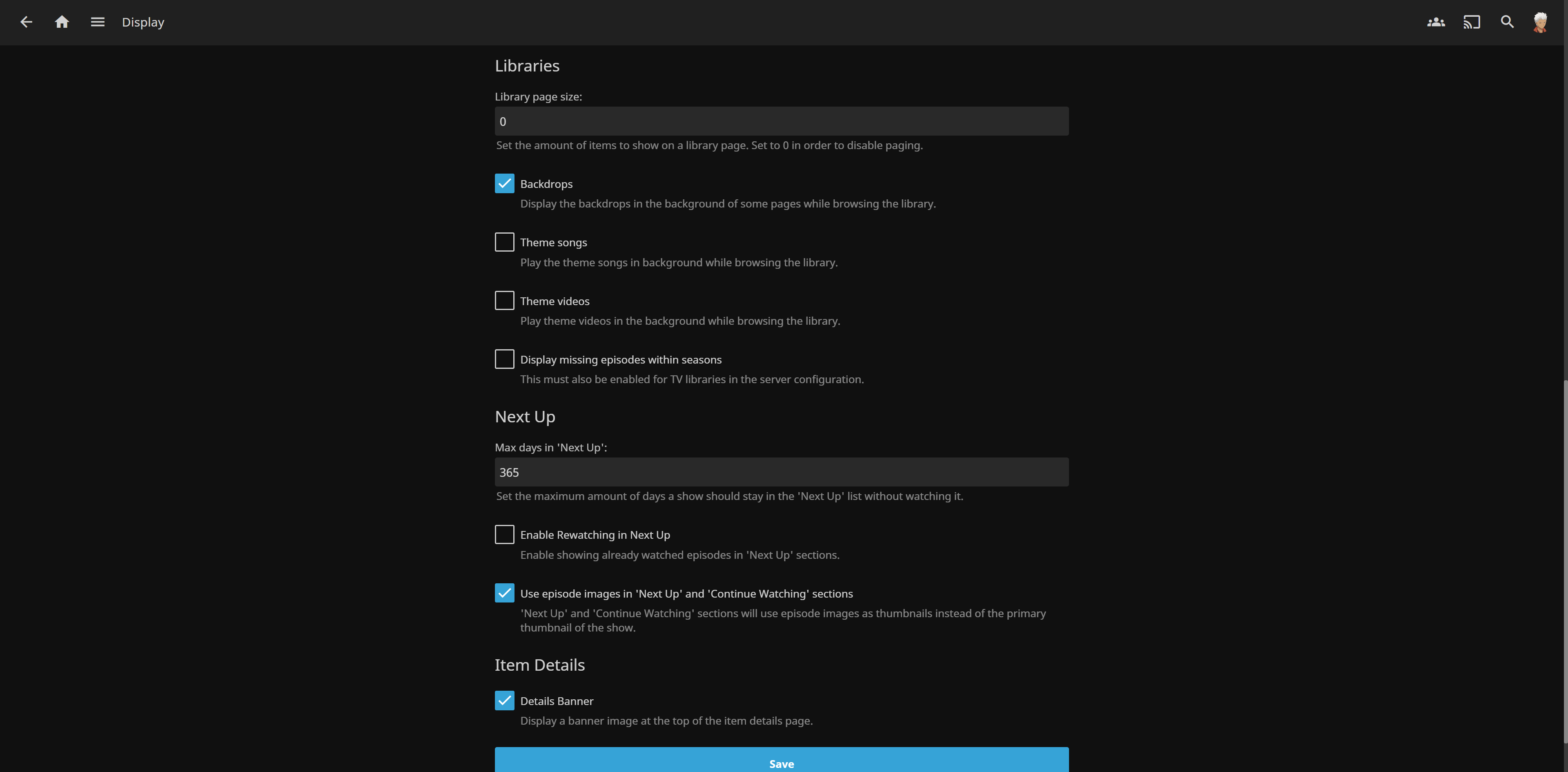The homepage only displays the backdrops from libraries of the "movie" type · Issue #4077 ...