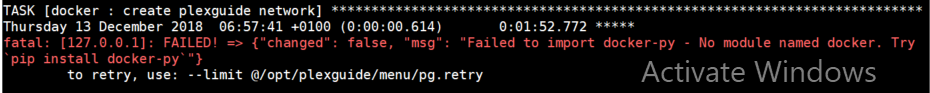 Msg Failed To Import Docker Py When Re Instaling And Intalling
