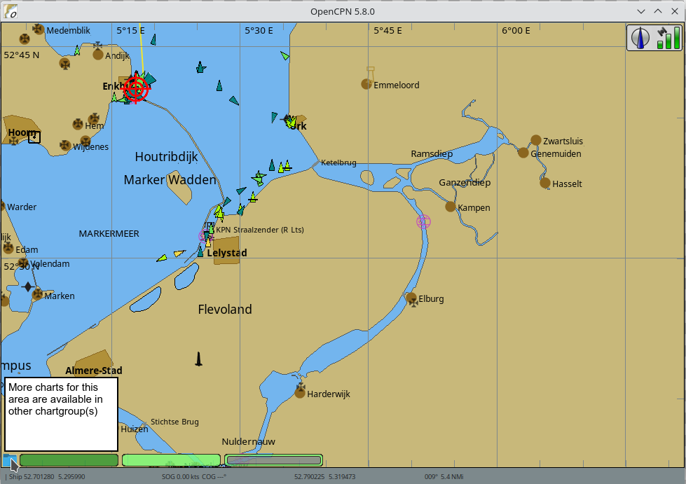 Visual indication of chart group · Issue #3144 · OpenCPN/OpenCPN · GitHub