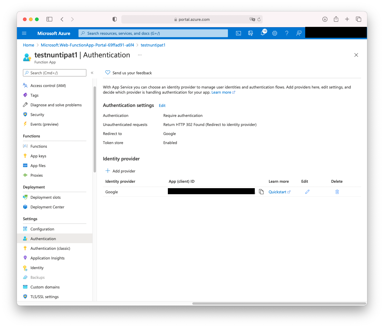 The new authorization experience breaks on Python Function App with ...