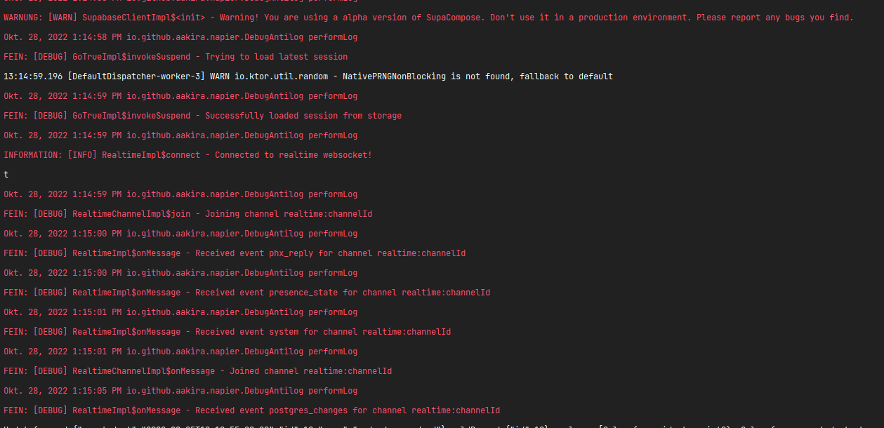 [Bug]: Could not get realtime data update. · Issue #19 · supabase-community/supabase-kt · GitHub