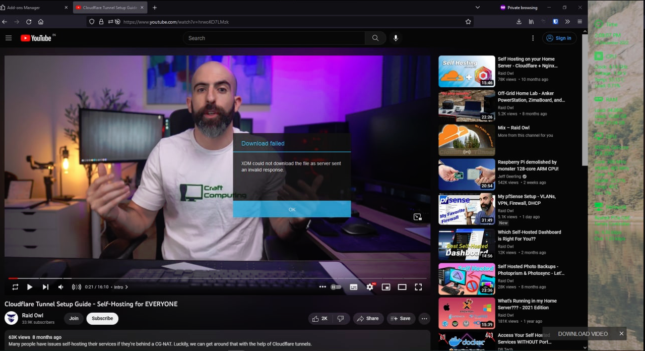 2022-12-01 Youtube has Blocked XDM when logged into utube account · Issue #939 · subhra74/xdm ...