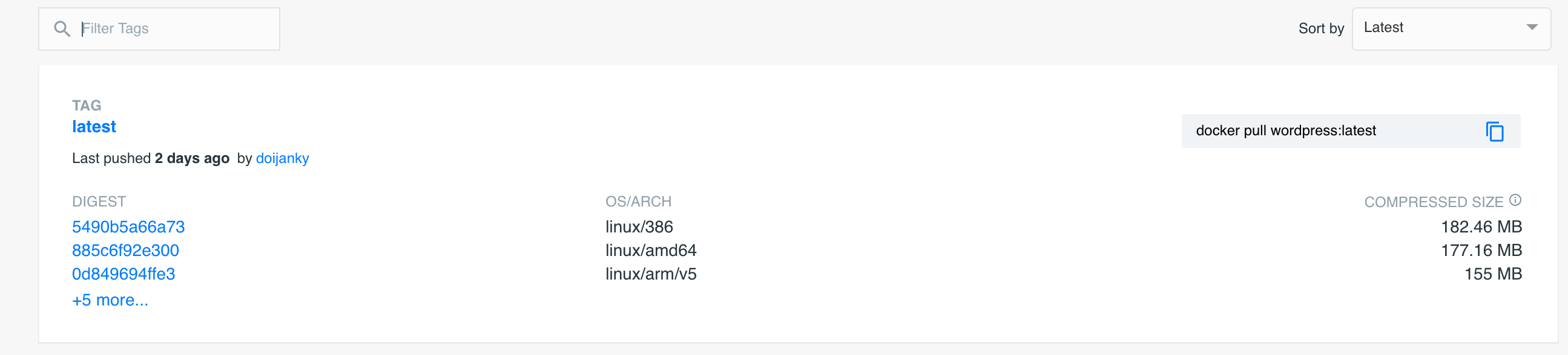 Missing 5.5.2- and 5.5.3- tags on docker hub · Issue #547 · docker-library/wordpress · GitHub