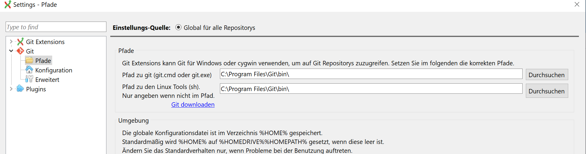GitExtensions crashes during setup of "Git-Paths" with access denied exception · Issue #8286 ...