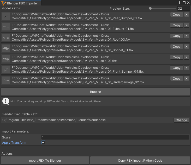 Unityfbx To Blender Importer