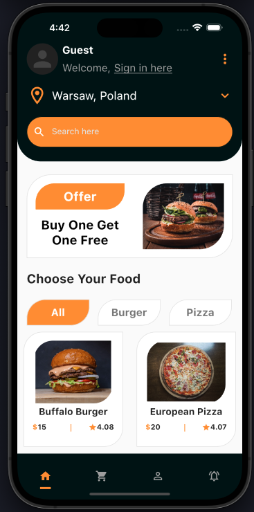 GitHub - kves/flutter_food_ordering_app