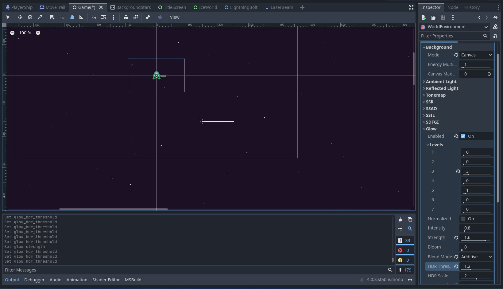 Vulkan: Glow not working in 2D due to 2D rendering being in LDR · Issue #62110 · godotengine ...