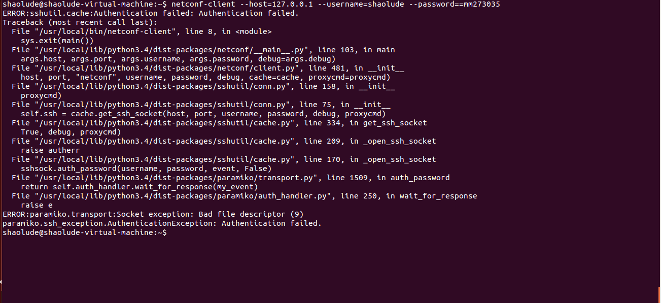 sshutil.cache:Got unexpected socket error connecting to: localhost:830 · Issue #33 · choppsv1 ...