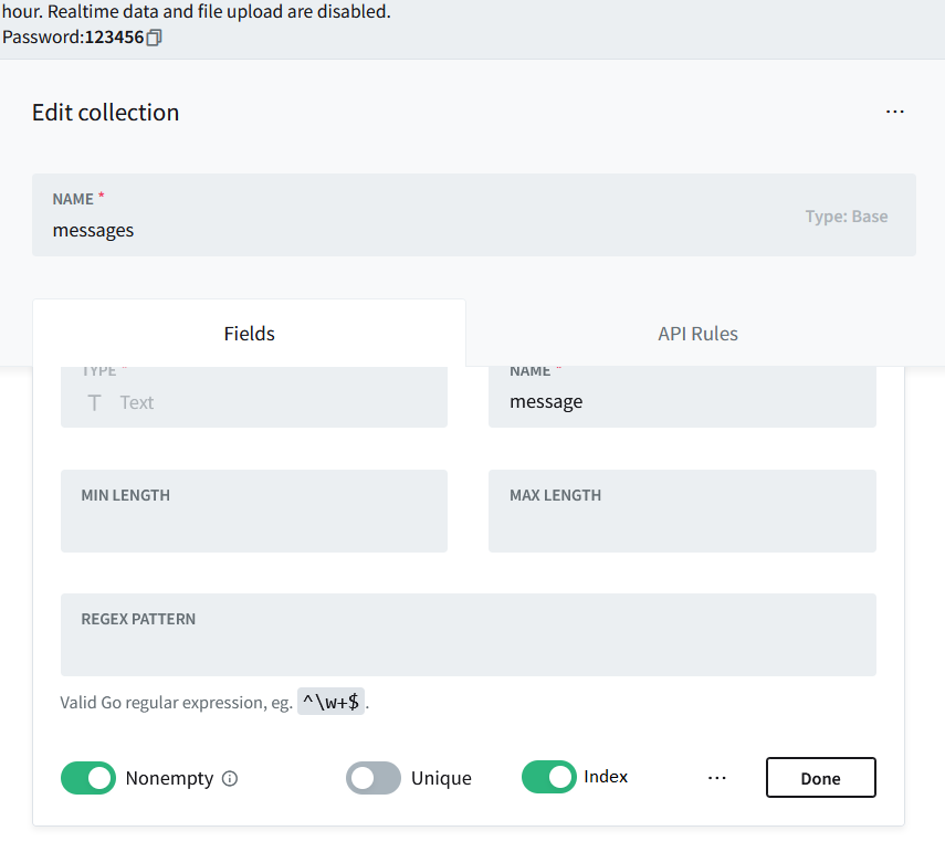 Create Index · Issue 1466 · Pocketbase Pocketbase · Github