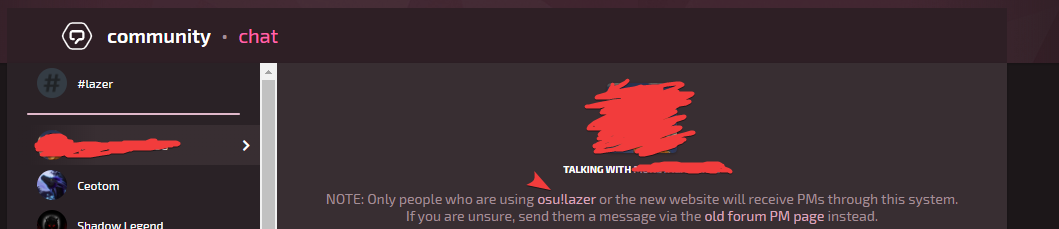 osu! web-chat text when starting a new conversation should be updated ...