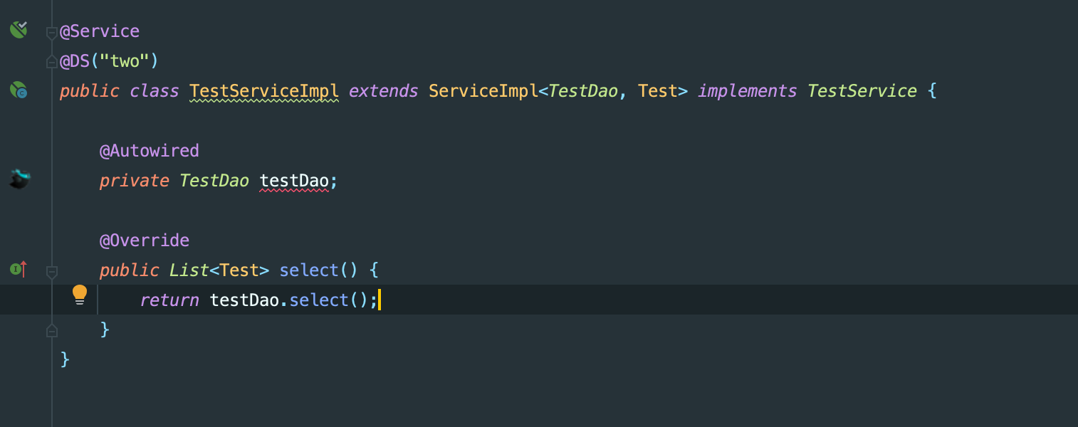 @DS注解配置在Service实现类上，Controller使用lambdaQuery().list()切换失败 · Issue #337 · baomidou/dynamic ...