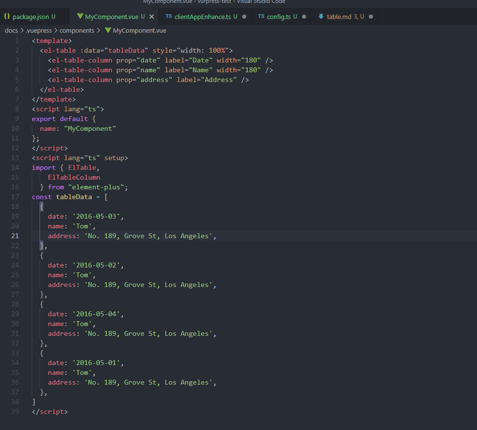 Table Component Style Is Unuseful In Vuepress Next · Vuepress Core · Discussion 873 · Github