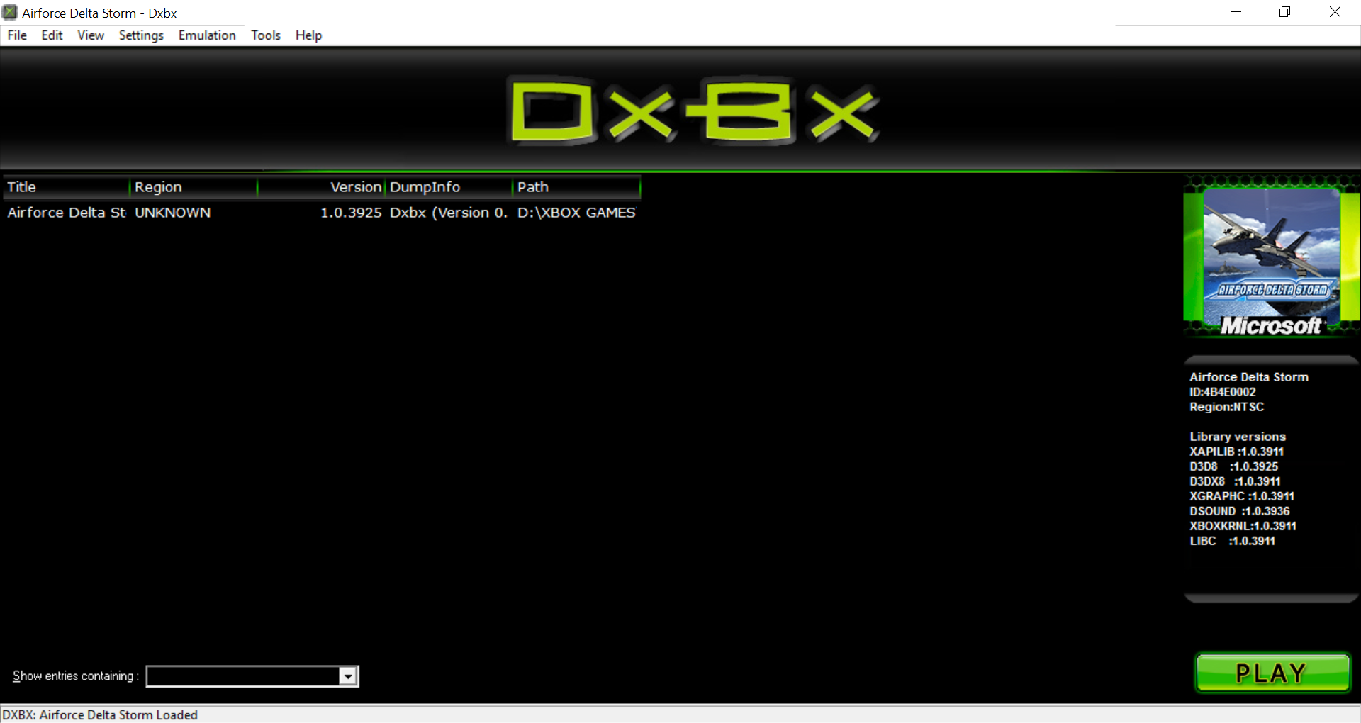 air force delta storm · Issue #643 · Cxbx-Reloaded/Cxbx-Reloaded · GitHub