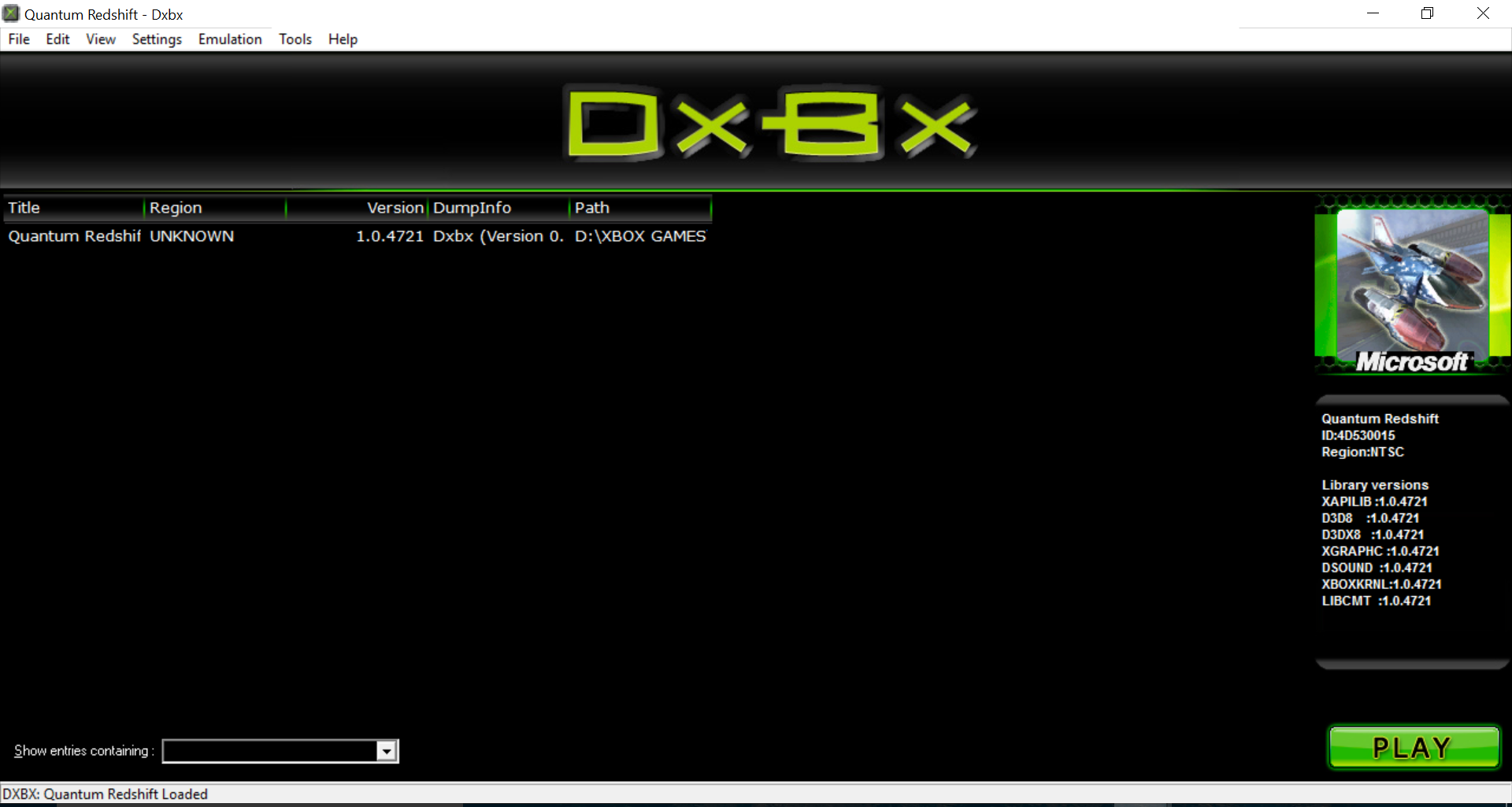 quantum redshift · Issue #657 · Cxbx-Reloaded/Cxbx-Reloaded · GitHub