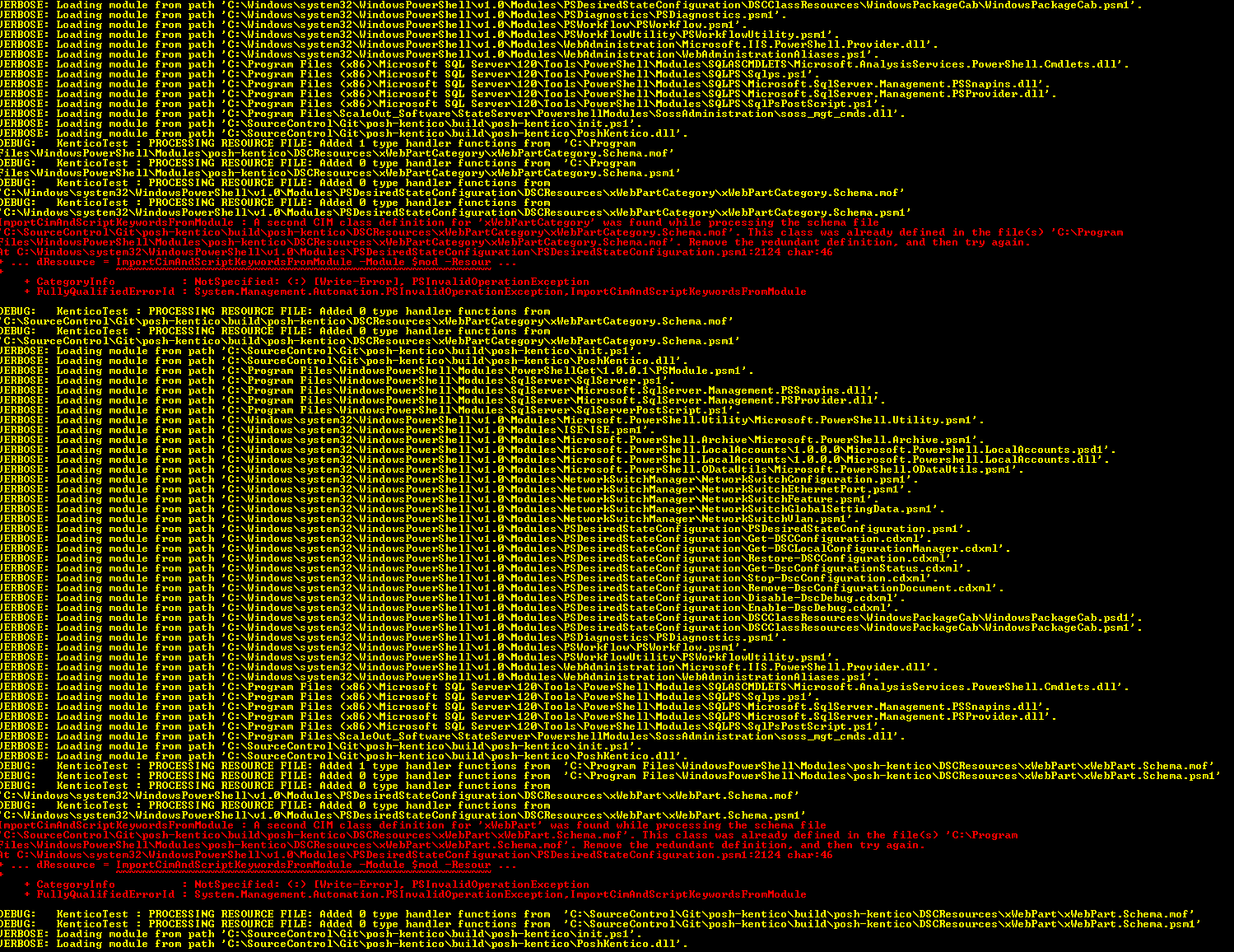 A second CIM class definition for 'xMediaLibrary' was found while processing the schema file ...