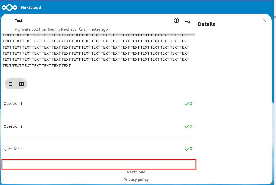 Vue Content Gets Overlaped By Footer In Public Pages · Issue 3647 · Nextcloud Libraries
