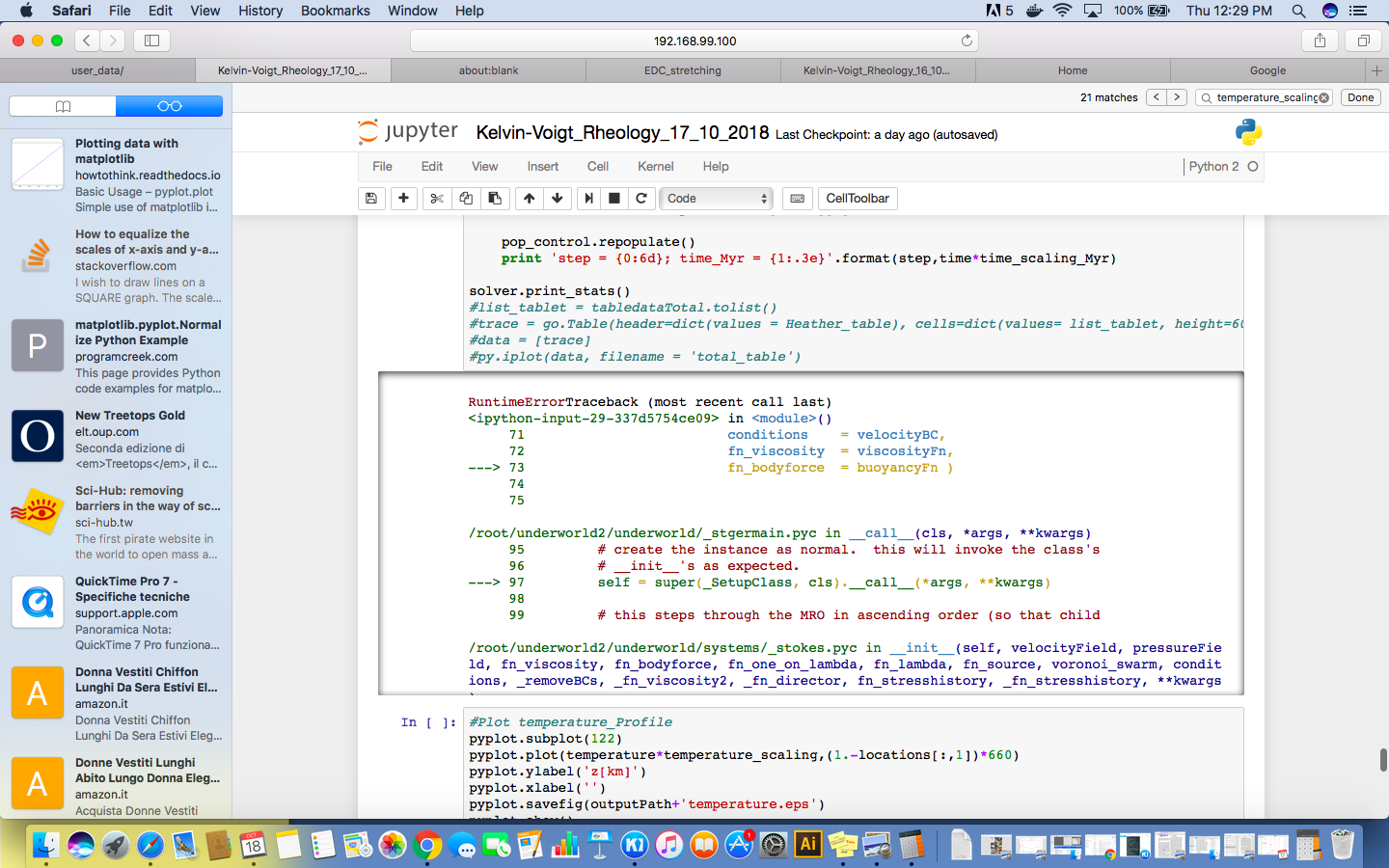 Runtimeerror · Issue 334 · Underworldcode Underworld2 · Github