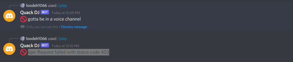 Bot is showing error 403 · Issue #553 · museofficial/muse · GitHub