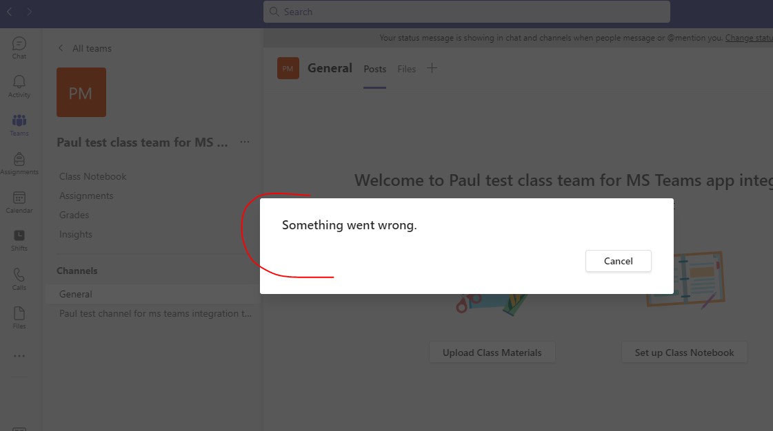 MS Teams error on Moodle App addition, detailed error messages? · Issue ...
