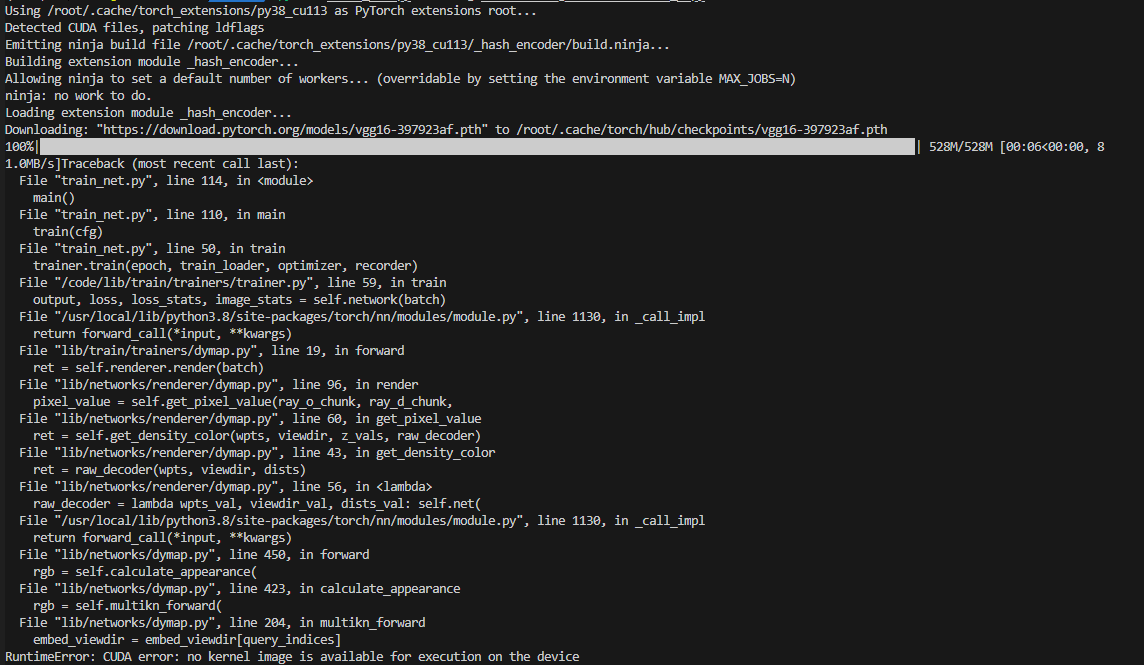 Cuda Error No Kernel Images~ · Issue 8 · Zju3dvmlpmaps · Github