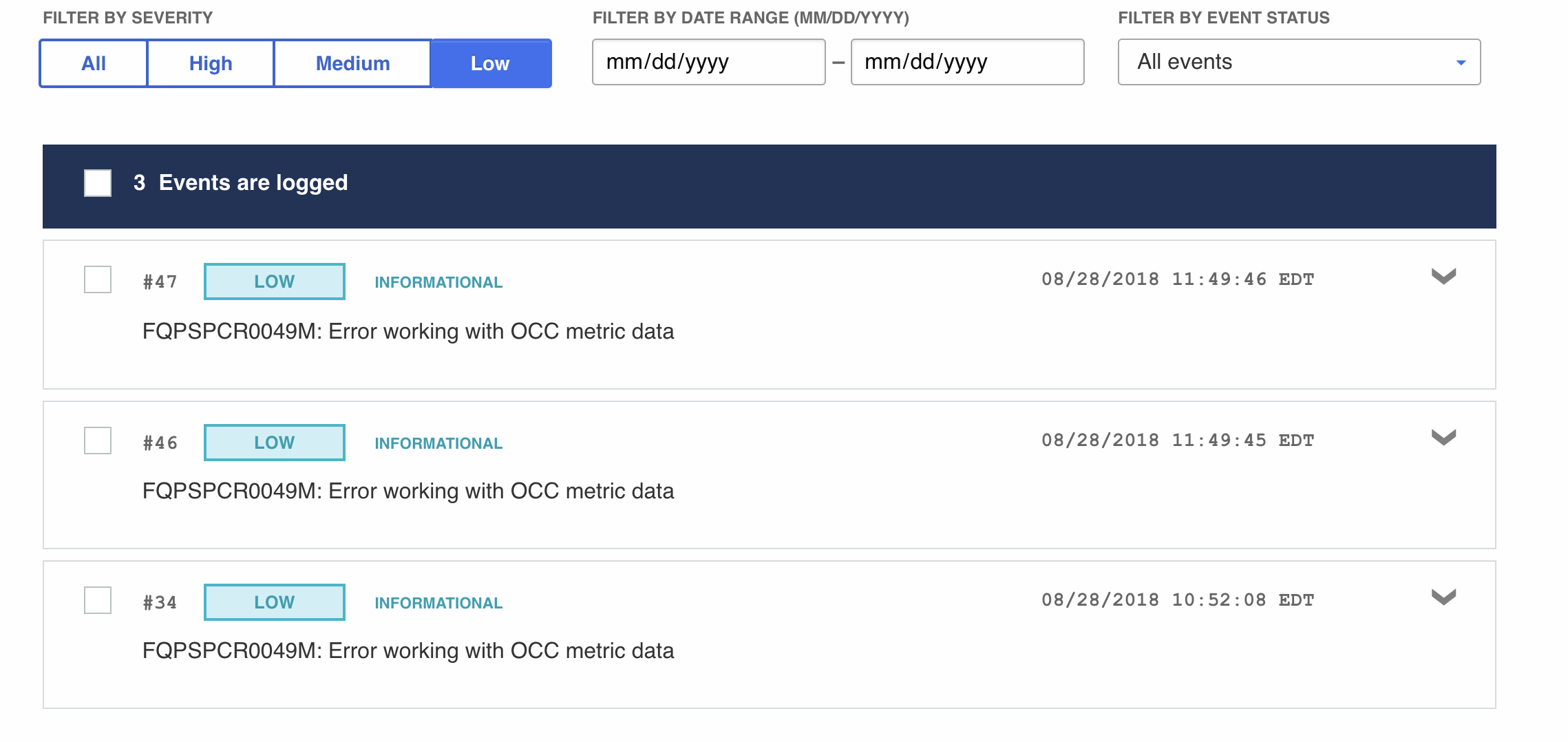 GUI: "Select All" checkbox should select only filtered events · Issue #3373 · openbmc/openbmc ...