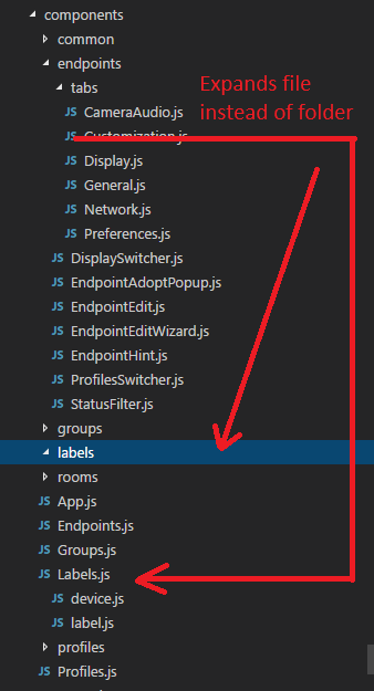 Explorer: expands files instead of folders · Issue #37612 · microsoft ...
