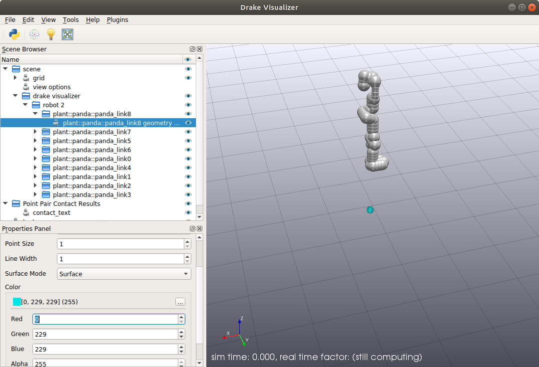 old ConnectDrakeVisualizer: panda_link8 is detached from arm? · Issue #14290 · RobotLocomotion ...