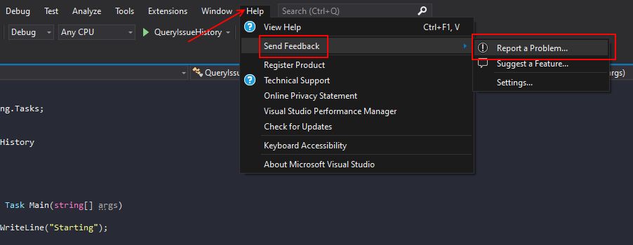 Vs2019 Bug · Issue 15307 · Dotnetdocs · Github
