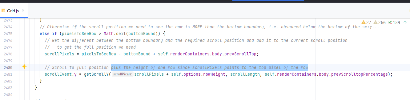 [bug] Scrolltoifnecessary Down Not Working As Expected · Issue 7299 · Angular Ui Ui Grid · Github