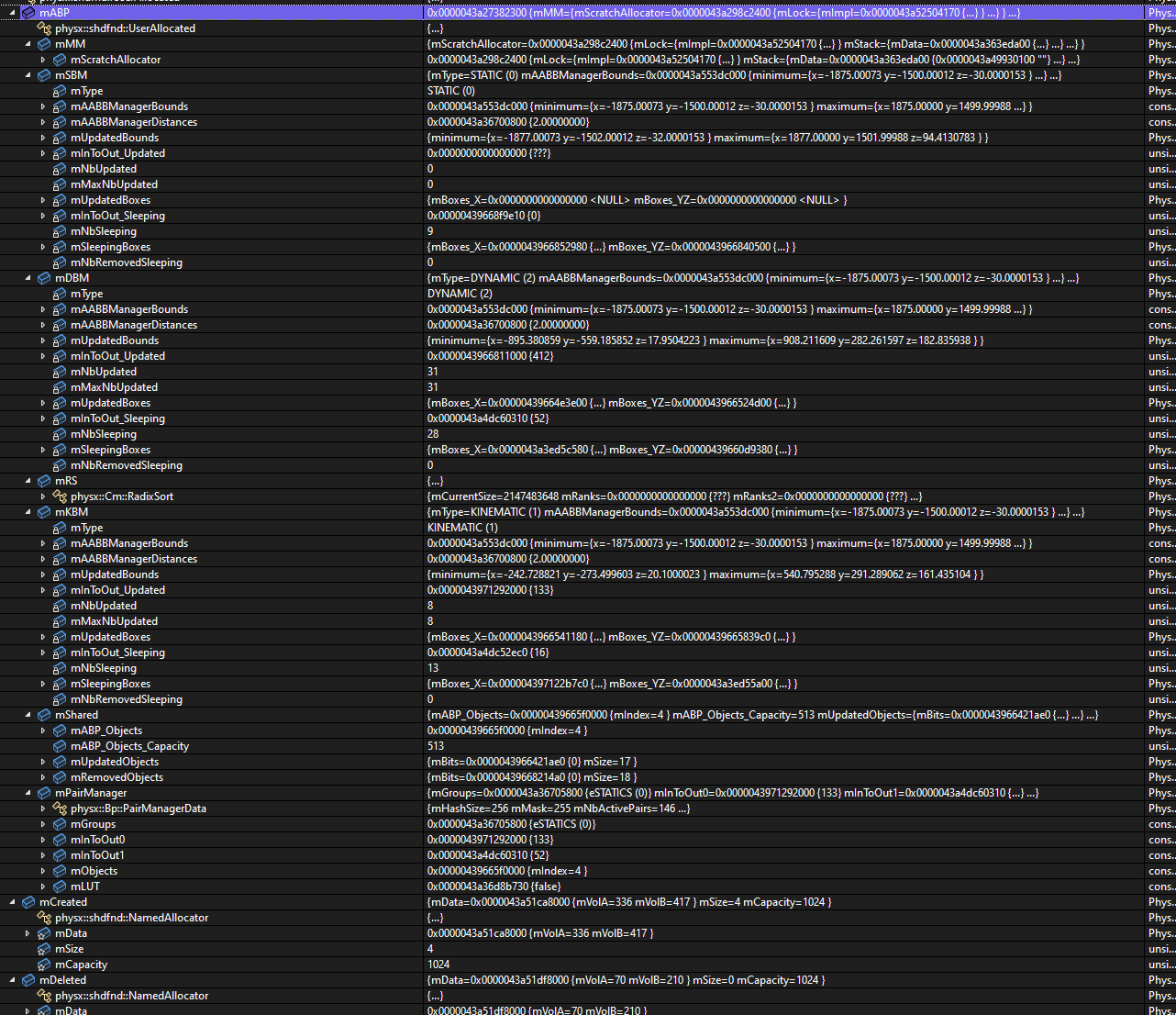 Crash in 'Sc::Scene::unregisterInteractions' · Issue #480 · NVIDIAGameWorks/PhysX · GitHub