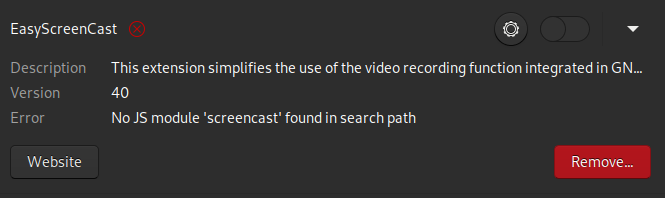 Extension not working in Gnome 3.38 (Fedora 33) · Issue #281 ...