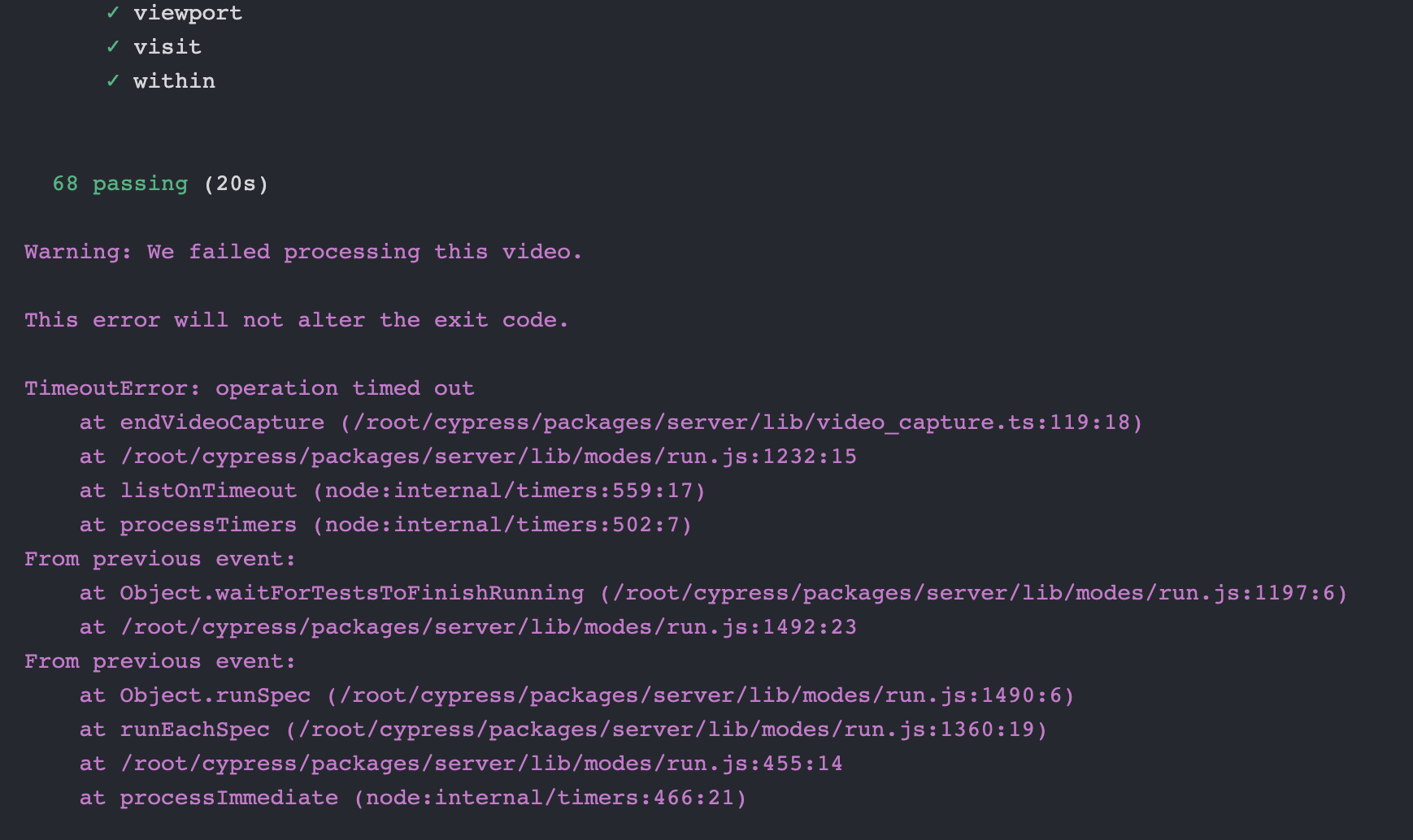 Flaky Test Endvideocapture Timeouts · Issue 23456 · Cypress Iocypress · Github 3970