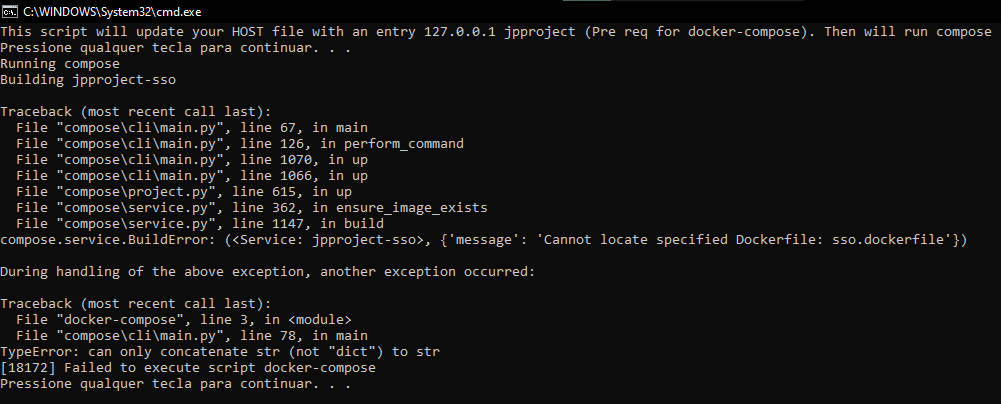 Problem to run "docker-run.bat" · Issue #76 · brunobritodev/JPProject.IdentityServer4.SSO · GitHub