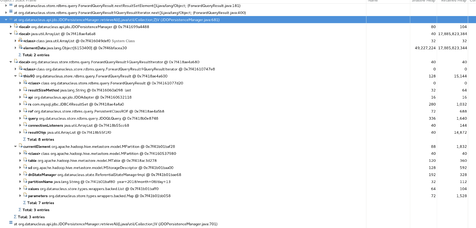 Memory leak when the ResultSet be closed · Issue #106 · datanucleus/datanucleus-api-jdo · GitHub