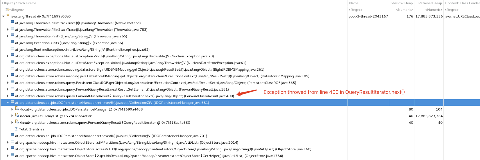 Memory leak when the ResultSet be closed · Issue #106 · datanucleus/datanucleus-api-jdo · GitHub