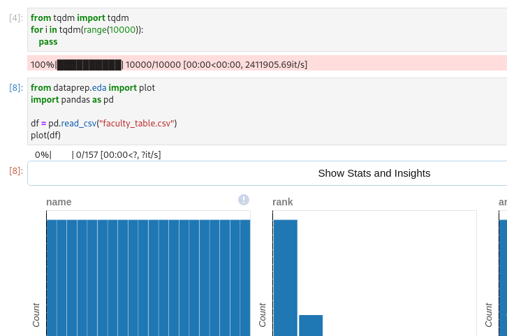 The Progress Bar In Dataprep Eda Didn T Show The Progress · Issue 475 · Sfu Db Dataprep · Github