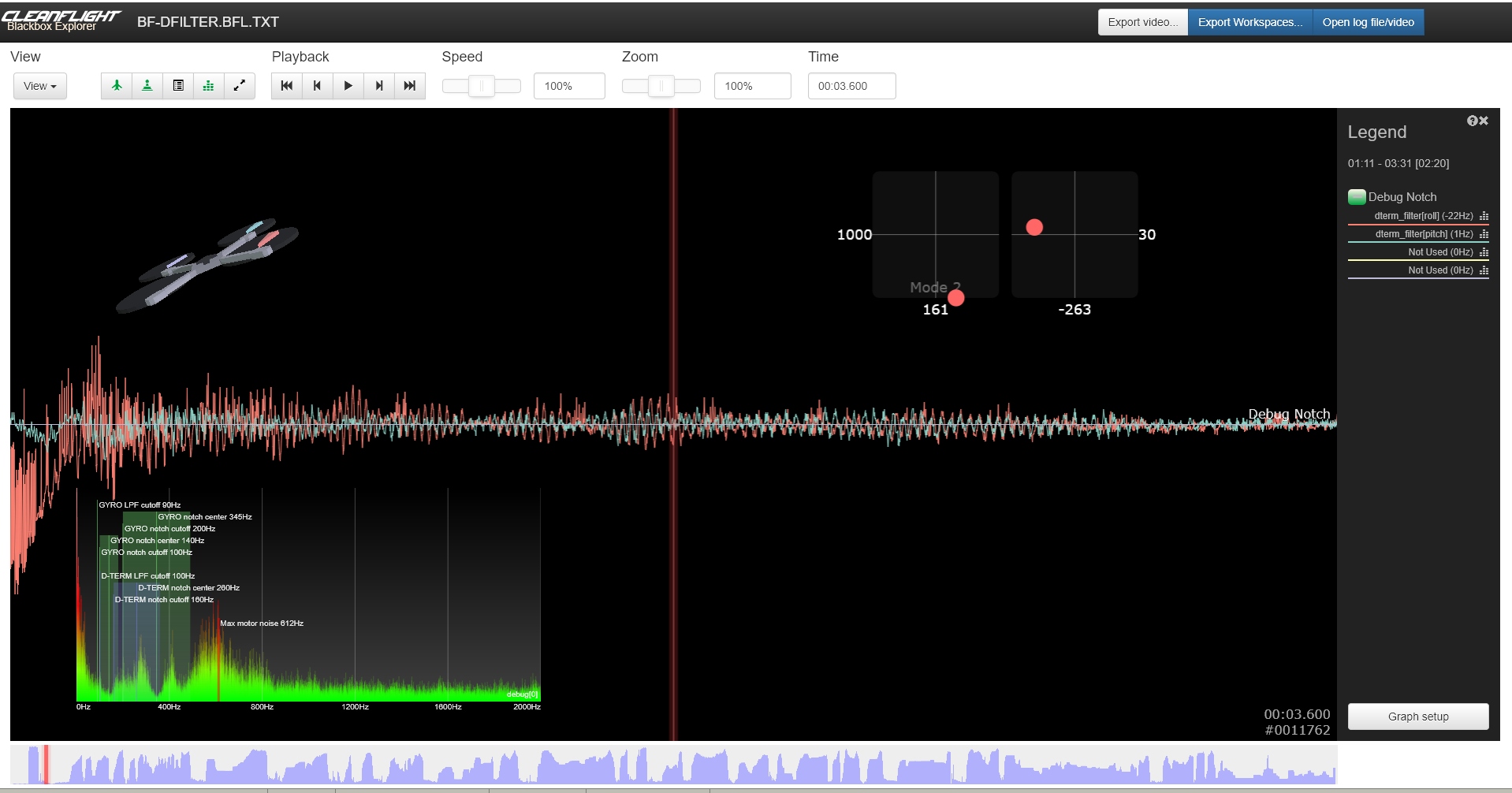 Cant Setup Graphs When Using Dfilter Debugmode 317 · Issue 76 · Betaflightblackbox Log