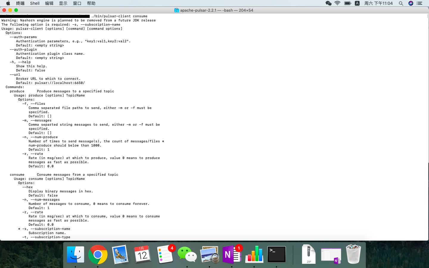the description of CLI pulsar-client produce/consume command · Issue #3364 · apache/pulsar · GitHub
