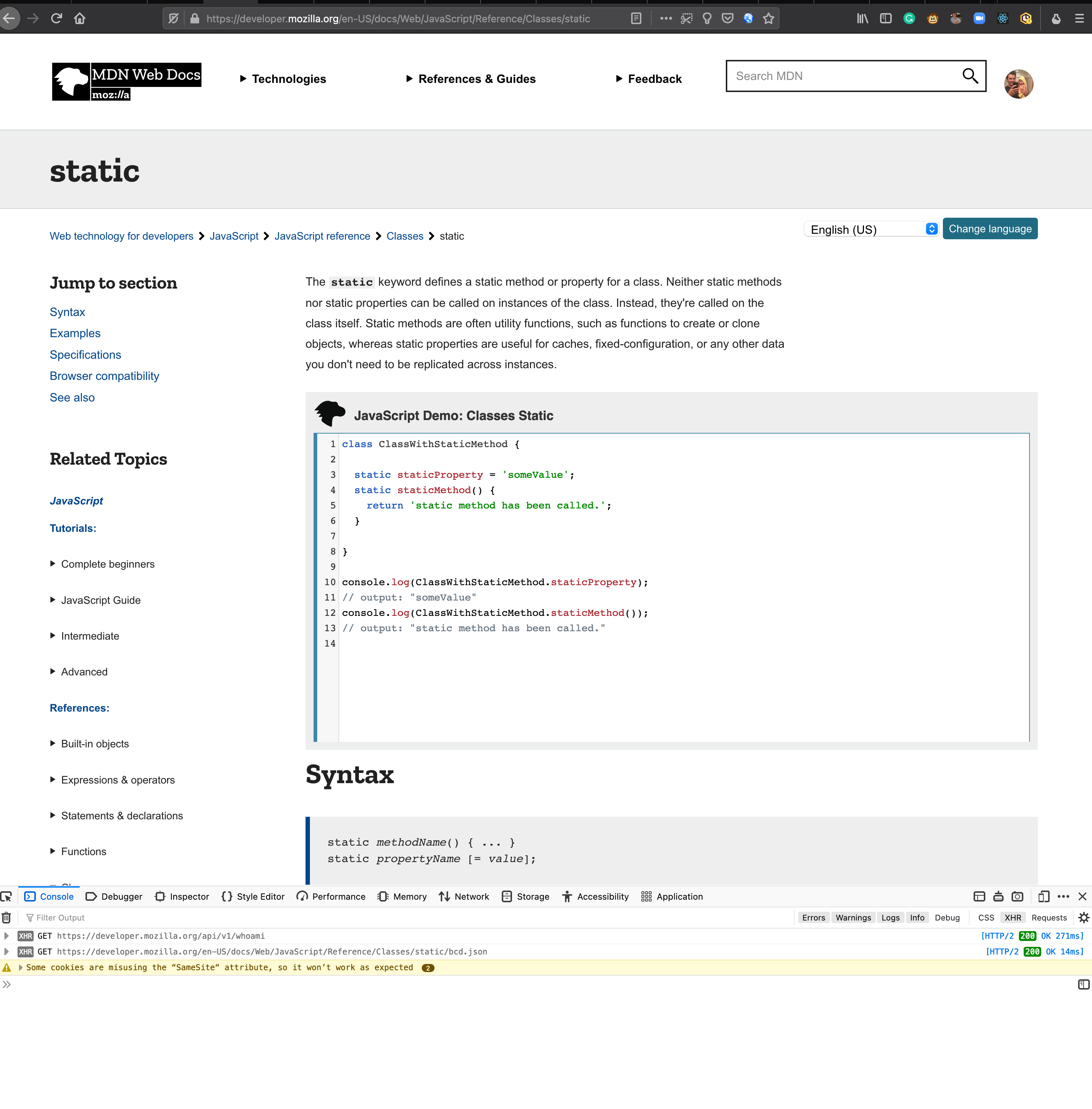 Error in "static" page · Issue #2344 · mdn/yari · GitHub