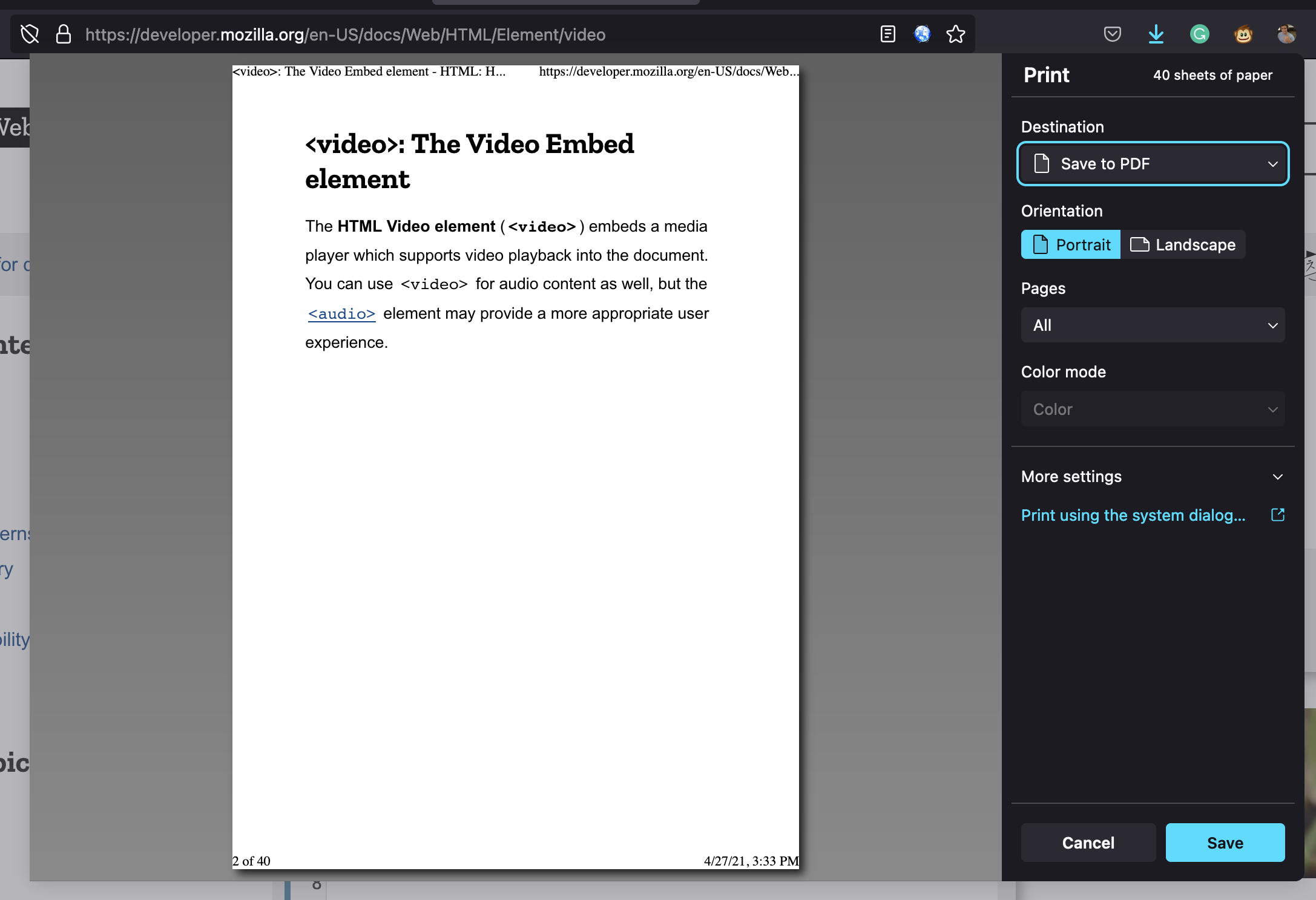 PDF printing looks weird now · Issue #3647 · mdn/yari · GitHub