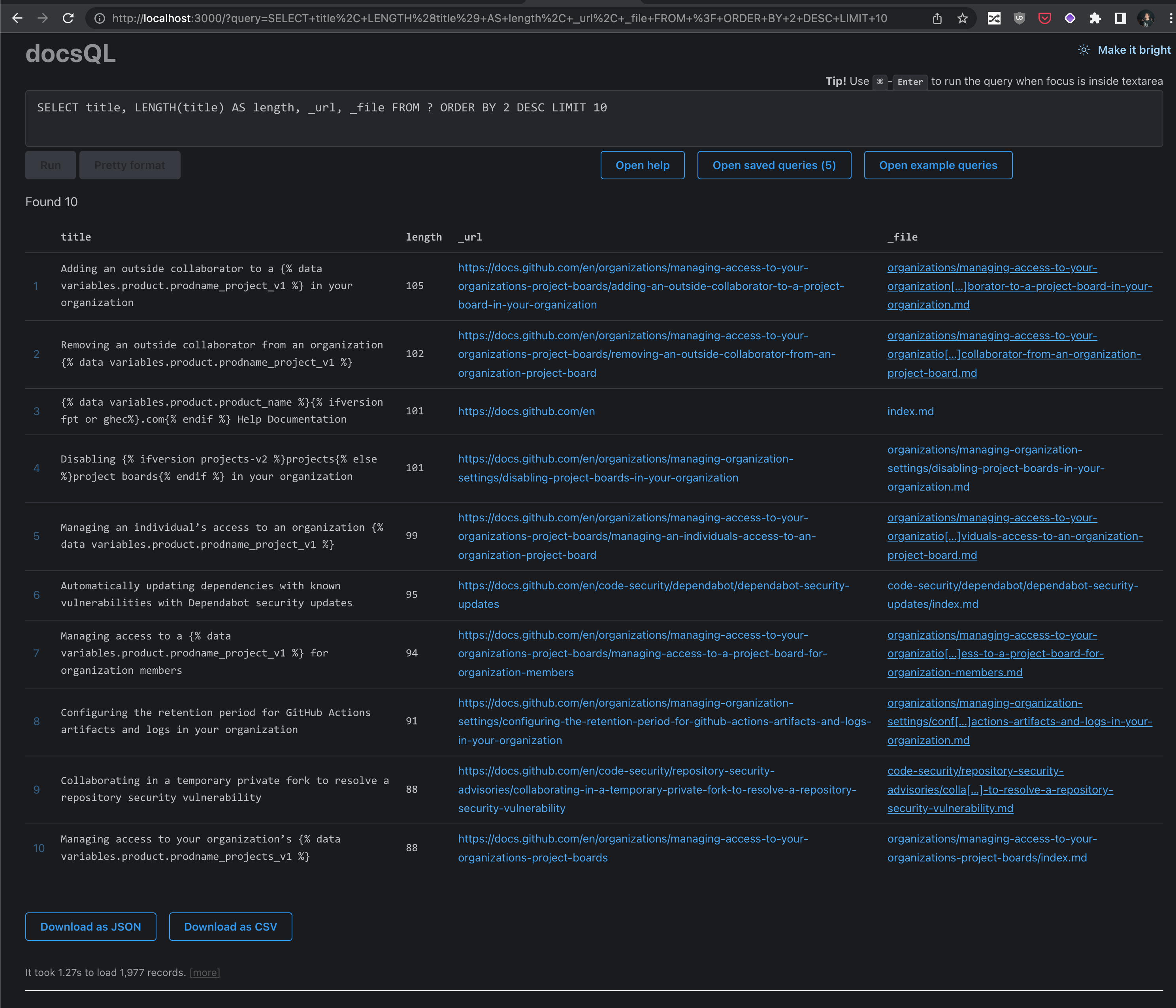 Links in dark mode have poor contrast · Issue #148 · peterbe/docsql ... Links in dark mode have poor contrast · Issue #148 · peterbe/docsql ...