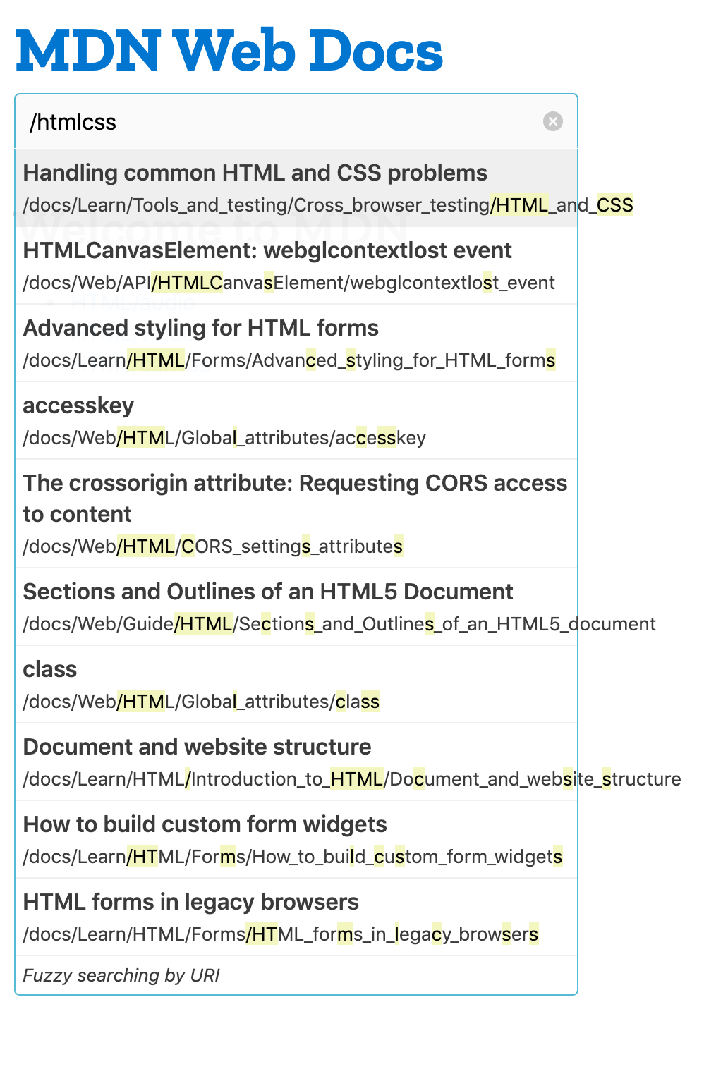 Text overflow in autocomplete search in Chrome · Issue #117 · mdn/yari ...