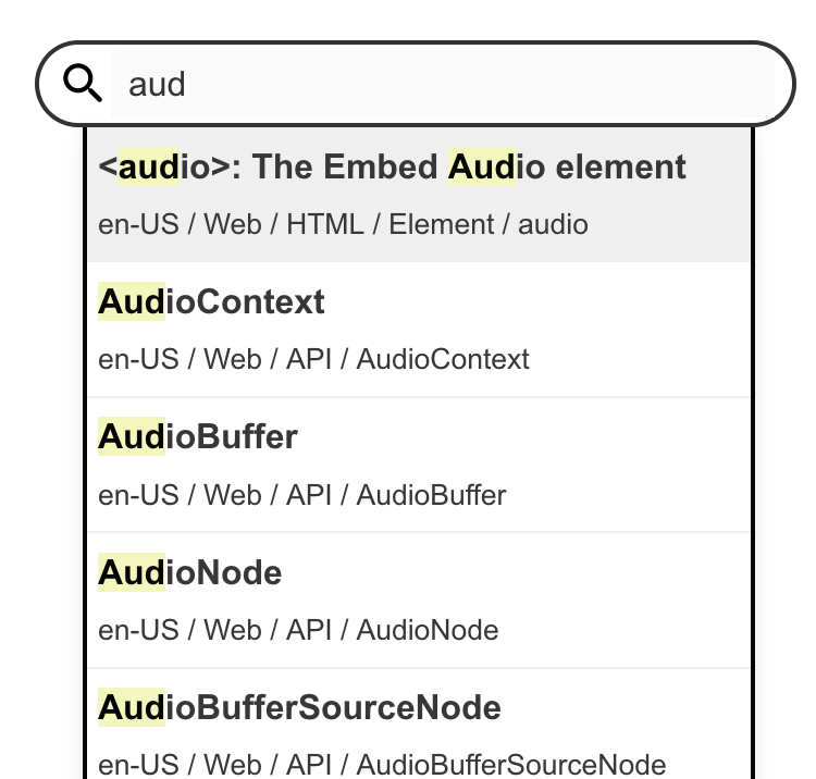 Add more to the autocomplete titles for search · Issue #1022 · mdn/yari ...