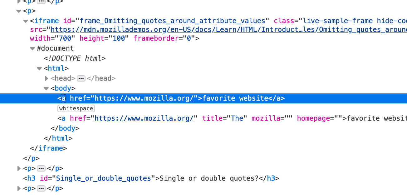 No space between example reference links on Getting started with HTML page · Issue #1585 · mdn ...