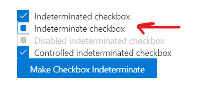No change when clicked on the second sample of indeterminate checkbox · Issue #3212 ...