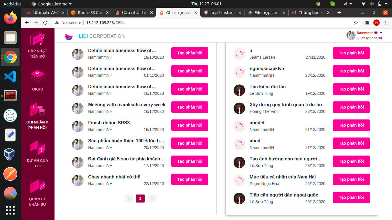 Phản hồi cho cấp dưới có phân trang mà cấp trên lại k có · Issue #210 · lidi-team/okrs-v2 · GitHub
