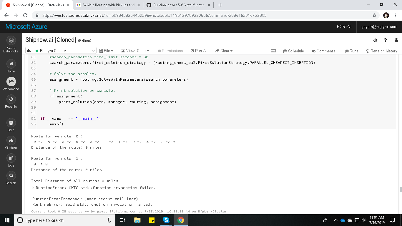 Runtime error : SWIG std::function invocation failed, in azure databricks · Issue #1406 · google ...