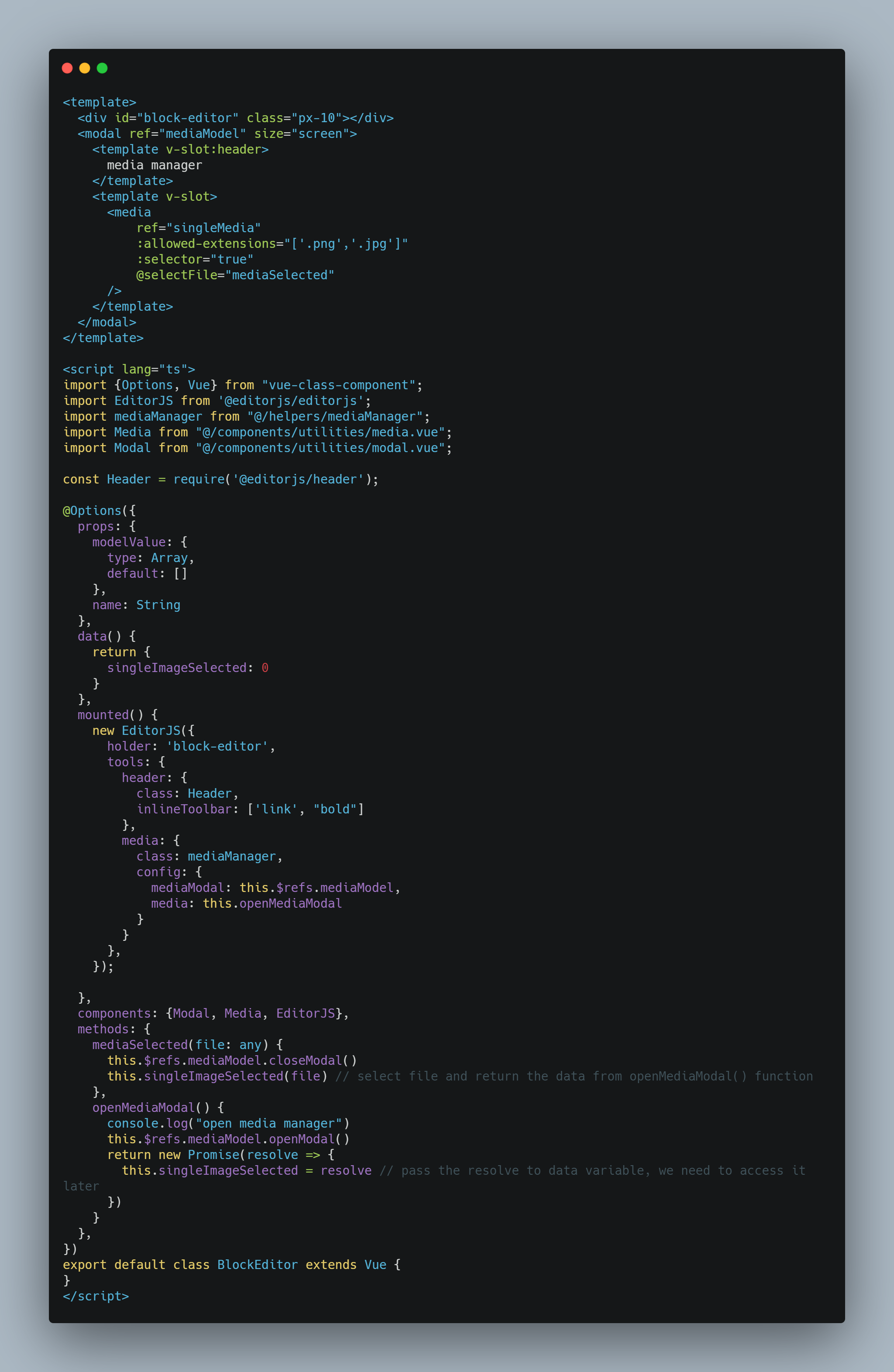 Modal open from Editor.js and sending data back · Issue #1262 · codex-team/editor.js · GitHub