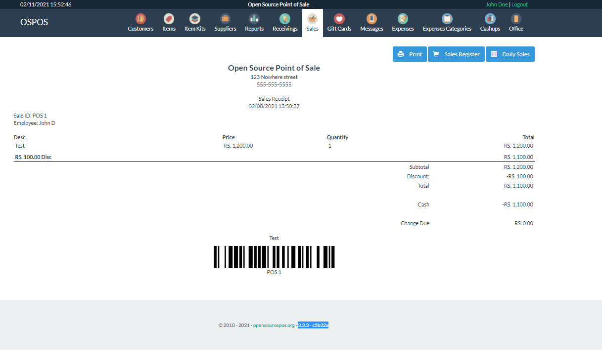 Bug on Sales return discount Value · Issue #3097 · opensourcepos/opensourcepos · GitHub